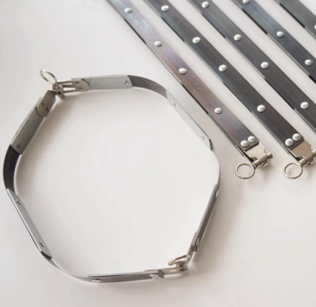 Metal Spring Frame for Woven Bags, Elastic Clip for Crochet Bags, Large ...