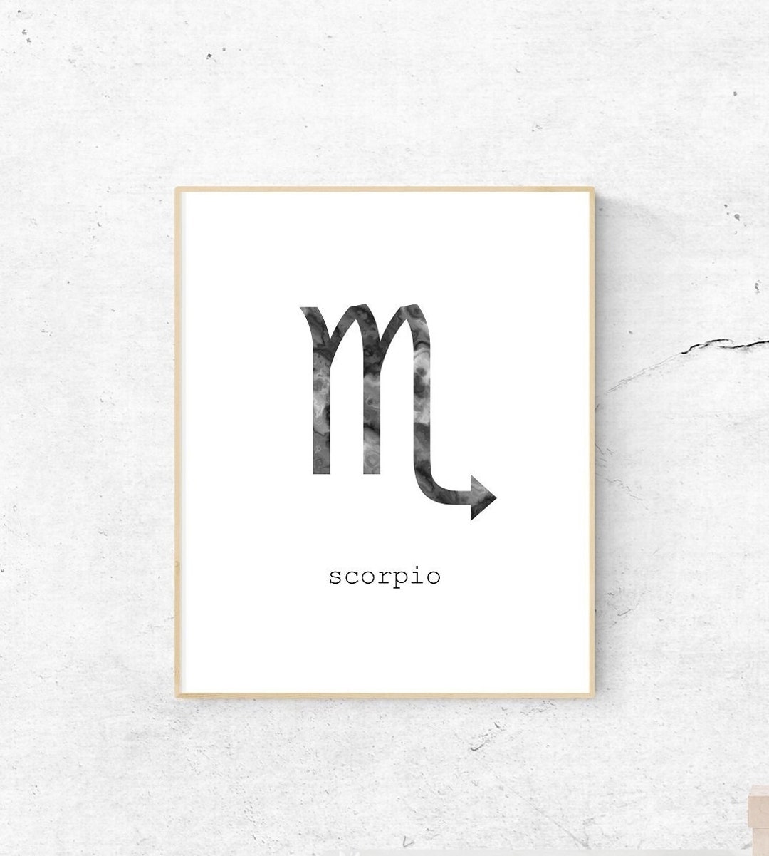 Scorpio Printable Art - Zodiac Sign Horoscope Poster - Etsy