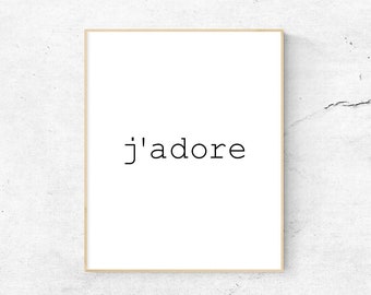 J’adore Wall Art - Etsy