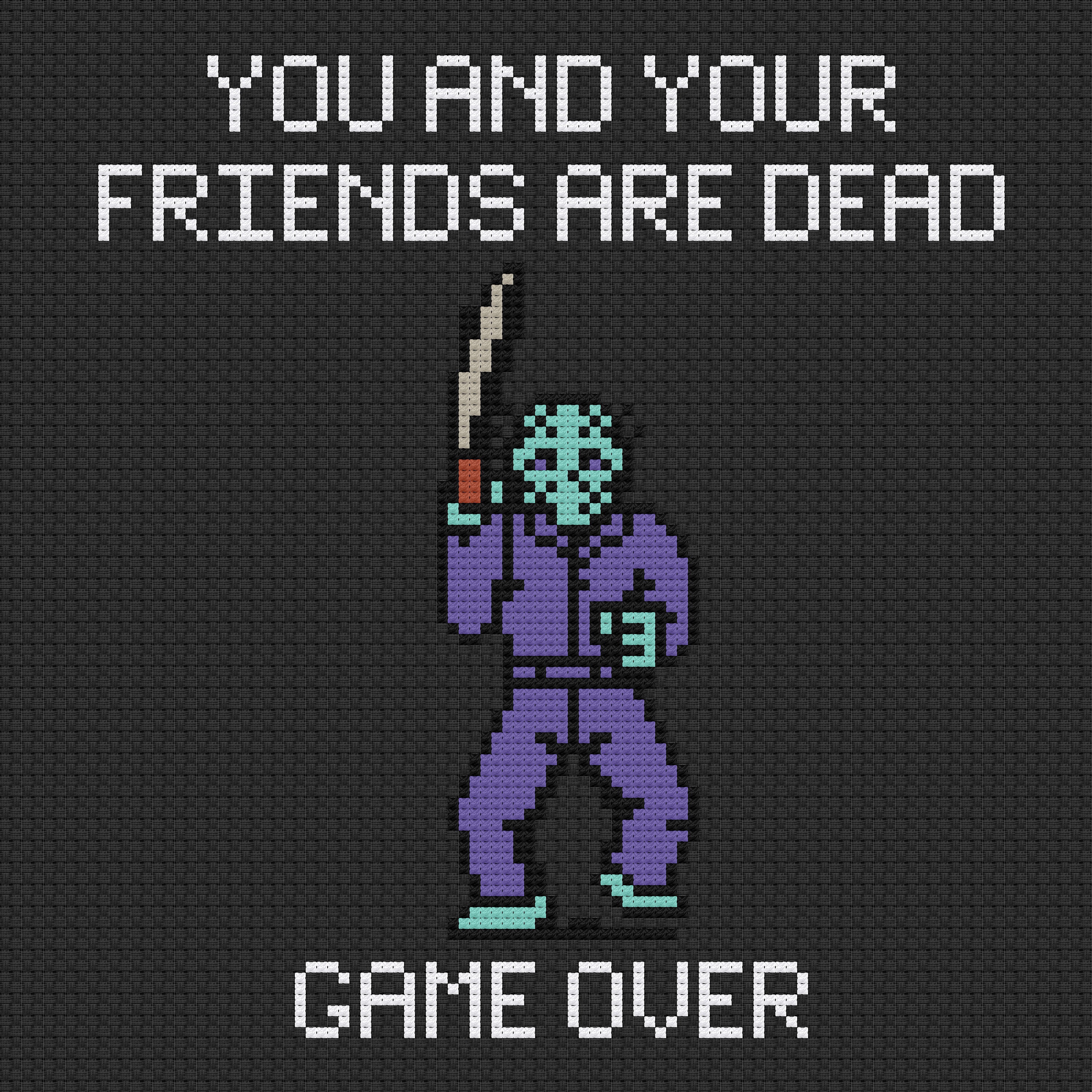 NES Jason Fan Art Cross Stitch Pattern - Etsy