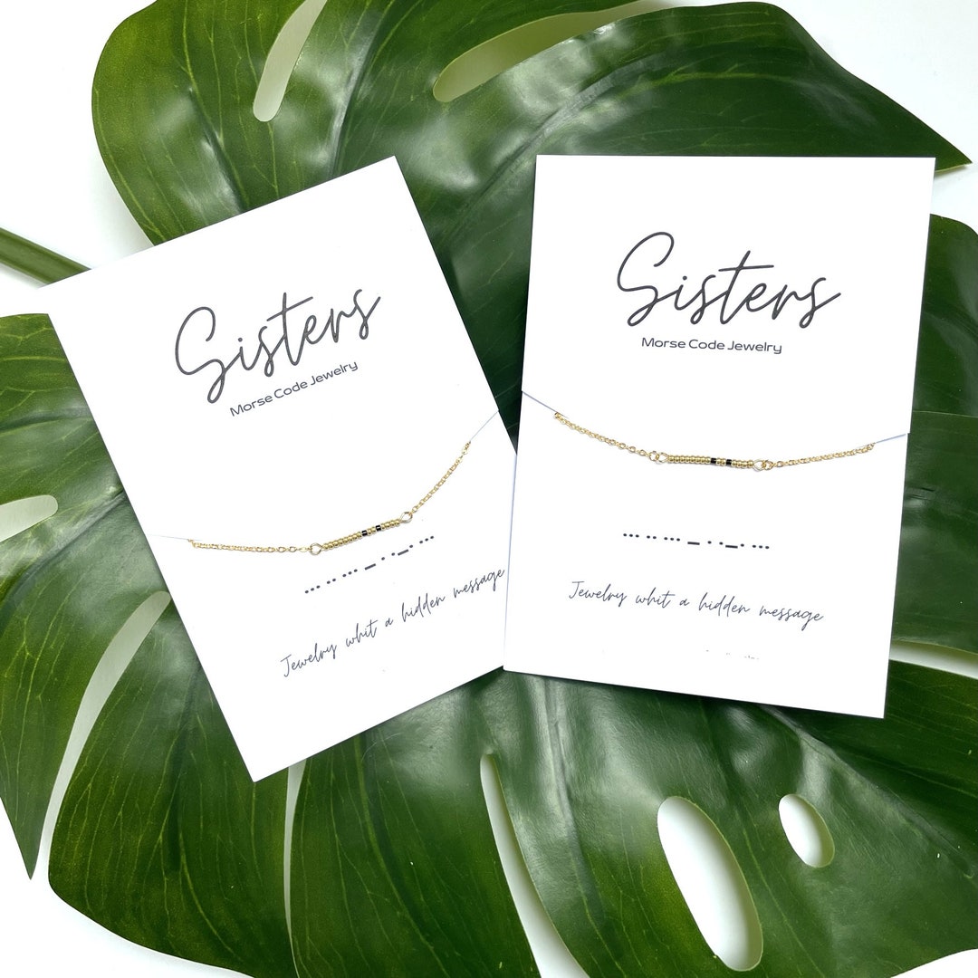 Sisters Morse Code Bracelet, Matching Bracelet, Couples Bracelet ...