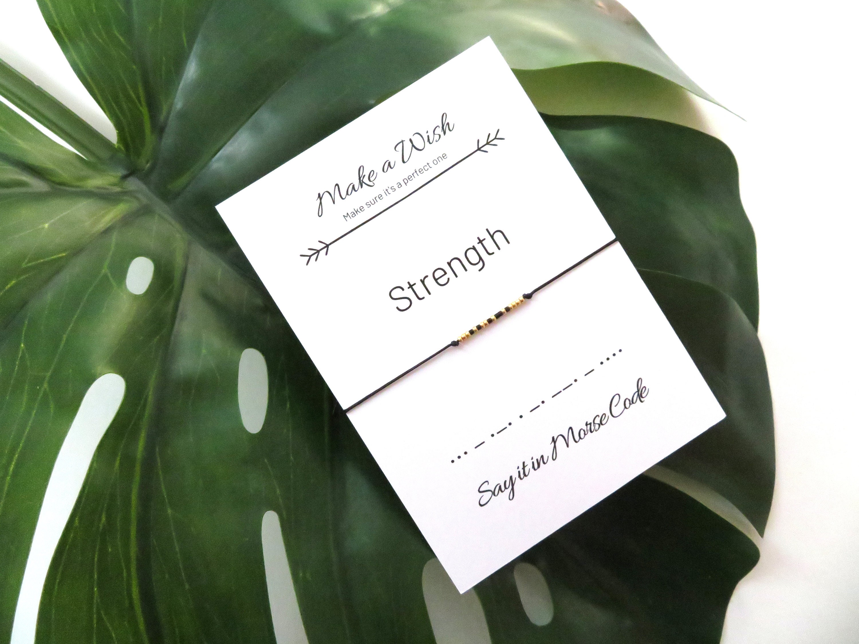 Strength Morse Code Bracelet Strength Bracelet Strong - Etsy