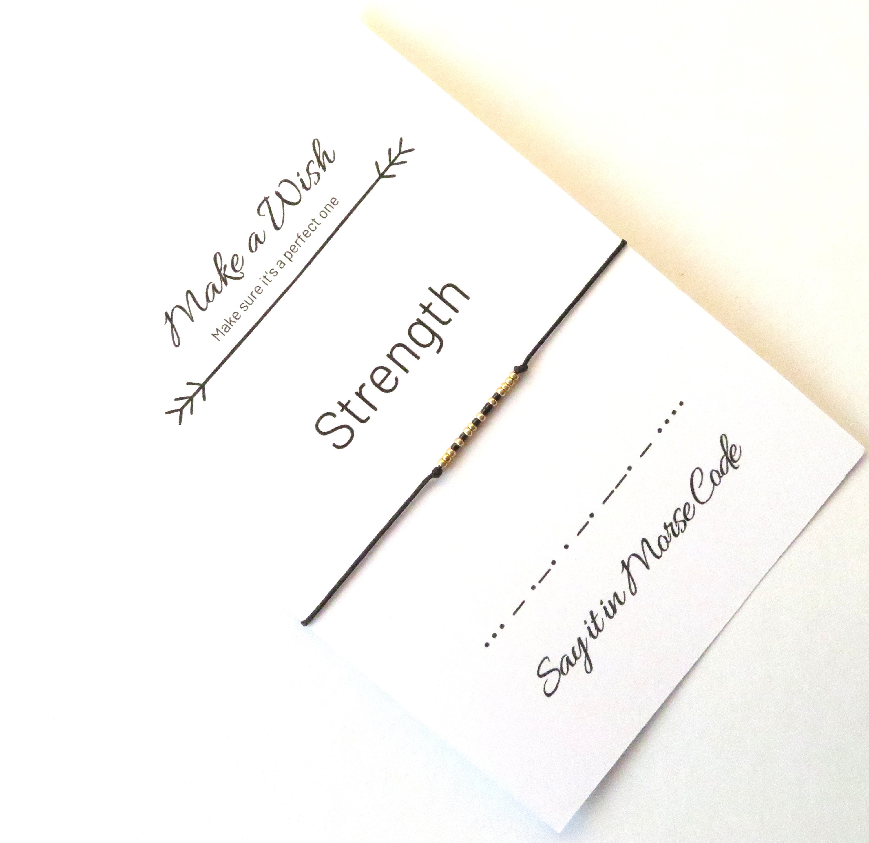 Strength Morse Code Bracelet Strength Bracelet Strong - Etsy
