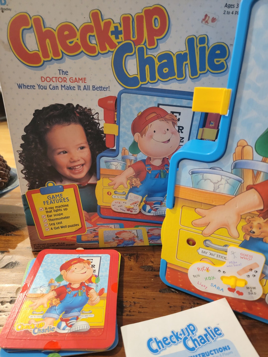 Vintage Check up Charlie Board Game - Etsy