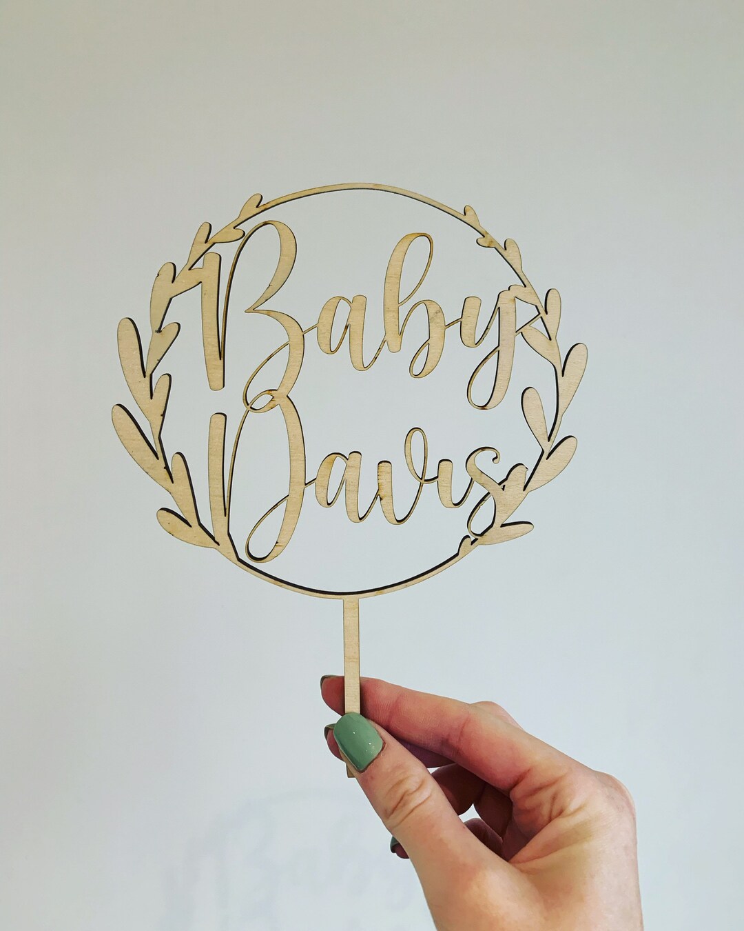 Wooden Cake Topper, Wooden Wedding Cake Topper, Wooden Engagement Cake ...