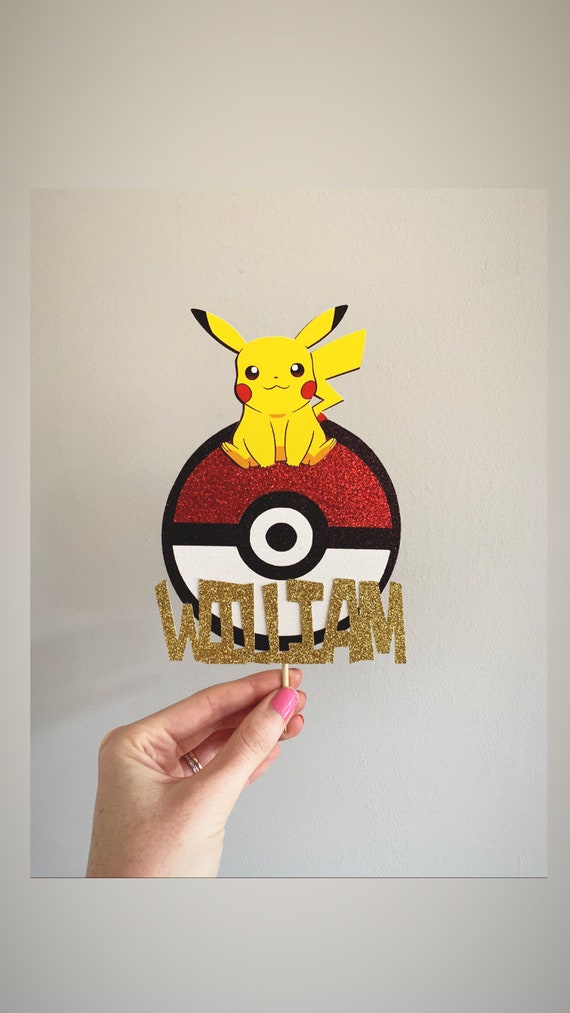 Pokemon Cake Topper Pikachu Cake Topper Poke Ball Cake - Etsy Finland