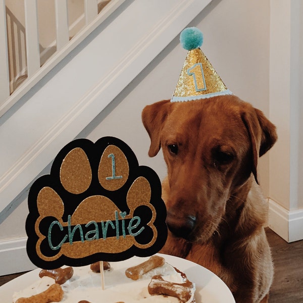 Dog Cake Topper - Etsy UK