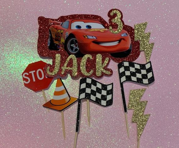 Cars Theme Cake Topper Cars Cake Topper Personalised Cars - Etsy