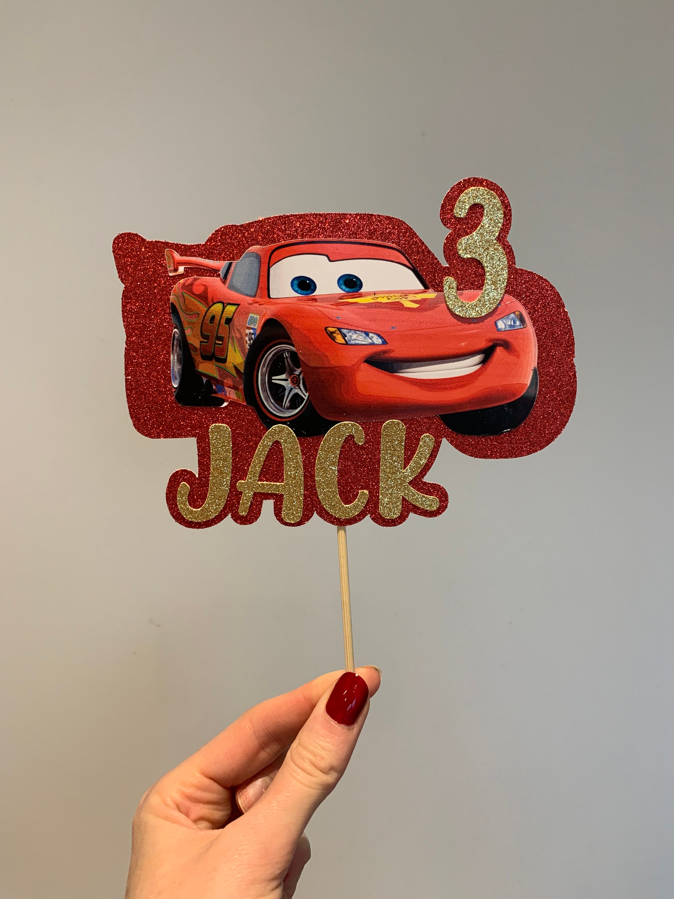 Cars Theme Cake Topper Cars Cake Topper Personalised Cars | Etsy UK