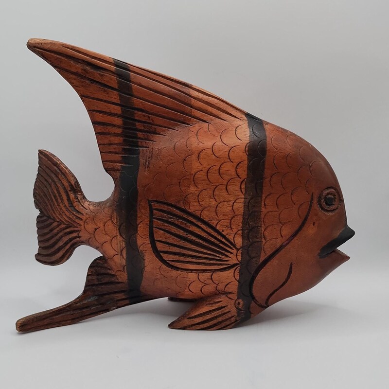 Wood Angel Fish - Etsy