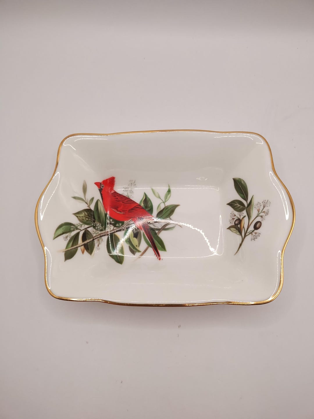 Royal Tuscan Audubon Birds Cardinal Fine Bone China Trinket Dish - Etsy