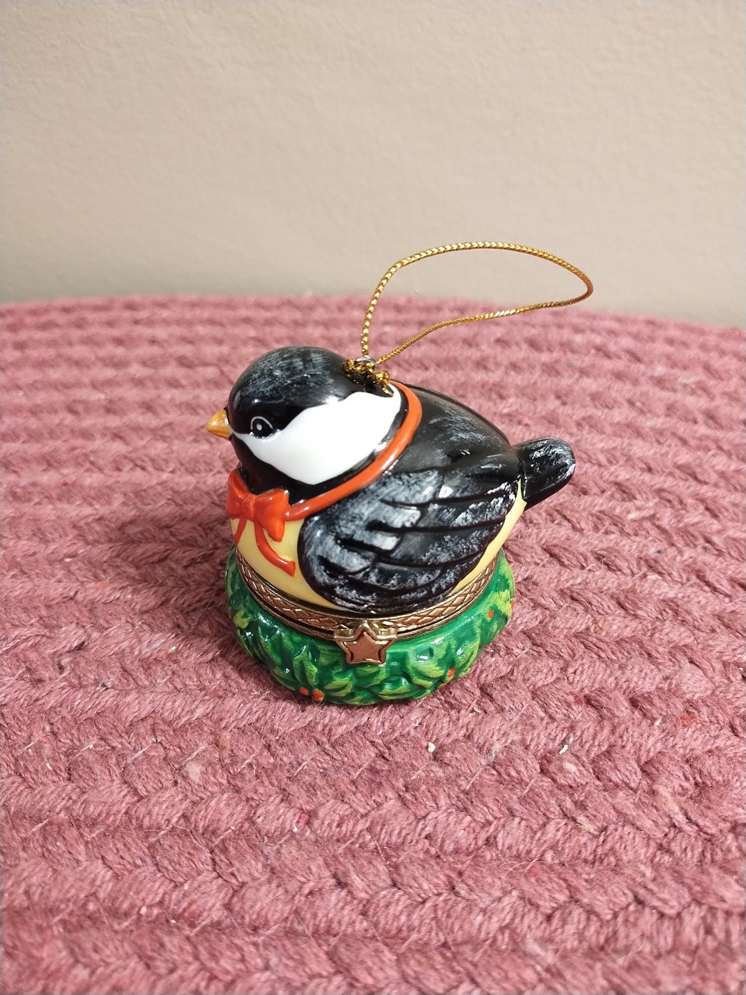 Adorable Enamel Bird Hinged Trinket Box - Etsy