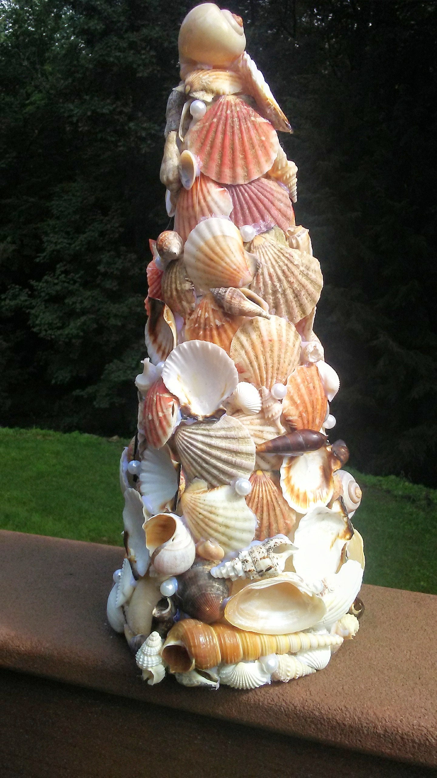 13.5 Seashell Holidaytabletop Tree - Etsy