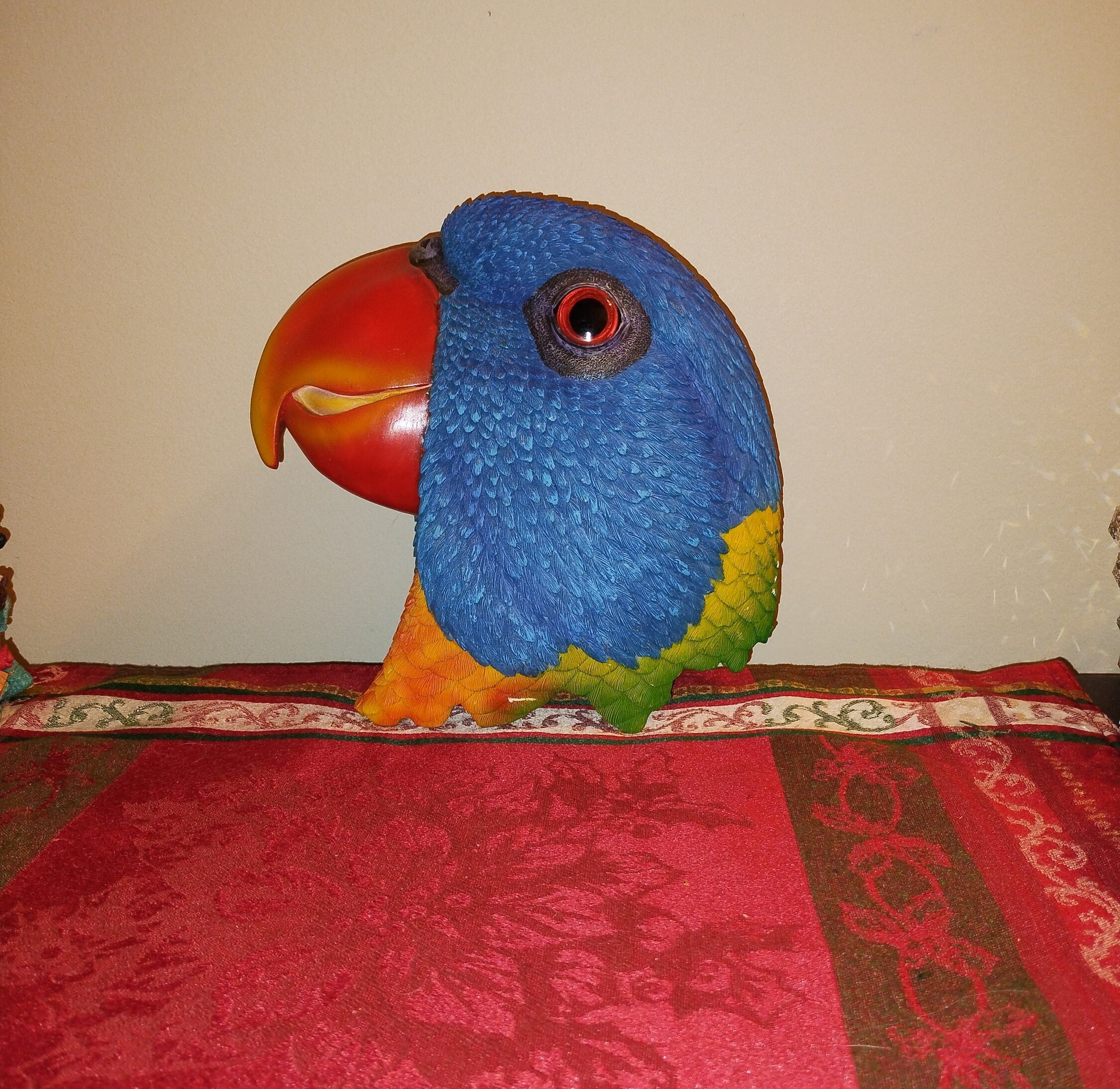 Vintage Realistic Parrot Head Wall Plaque - Etsy