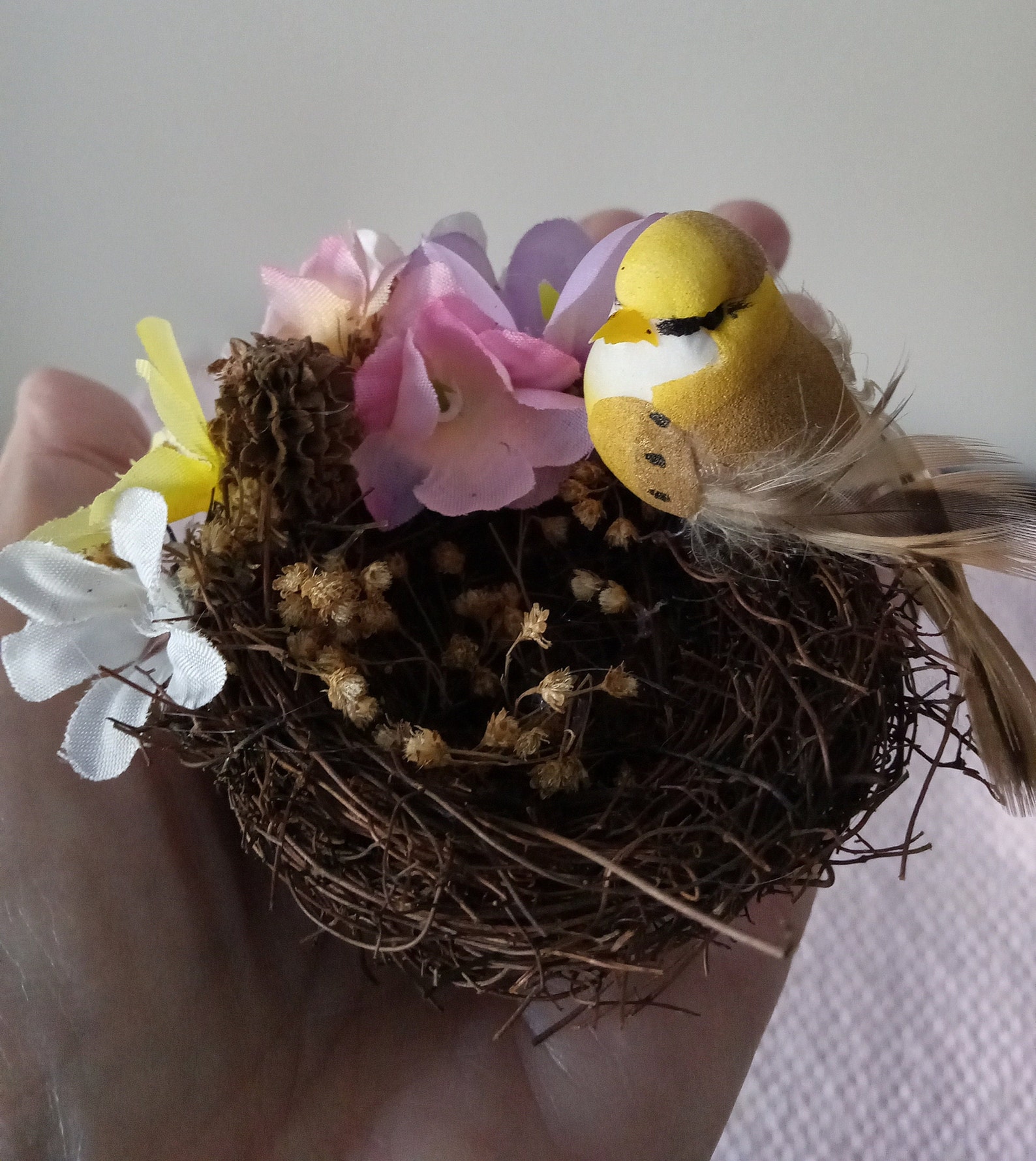 Spring/summer Mini Bird Nest Decor - Etsy