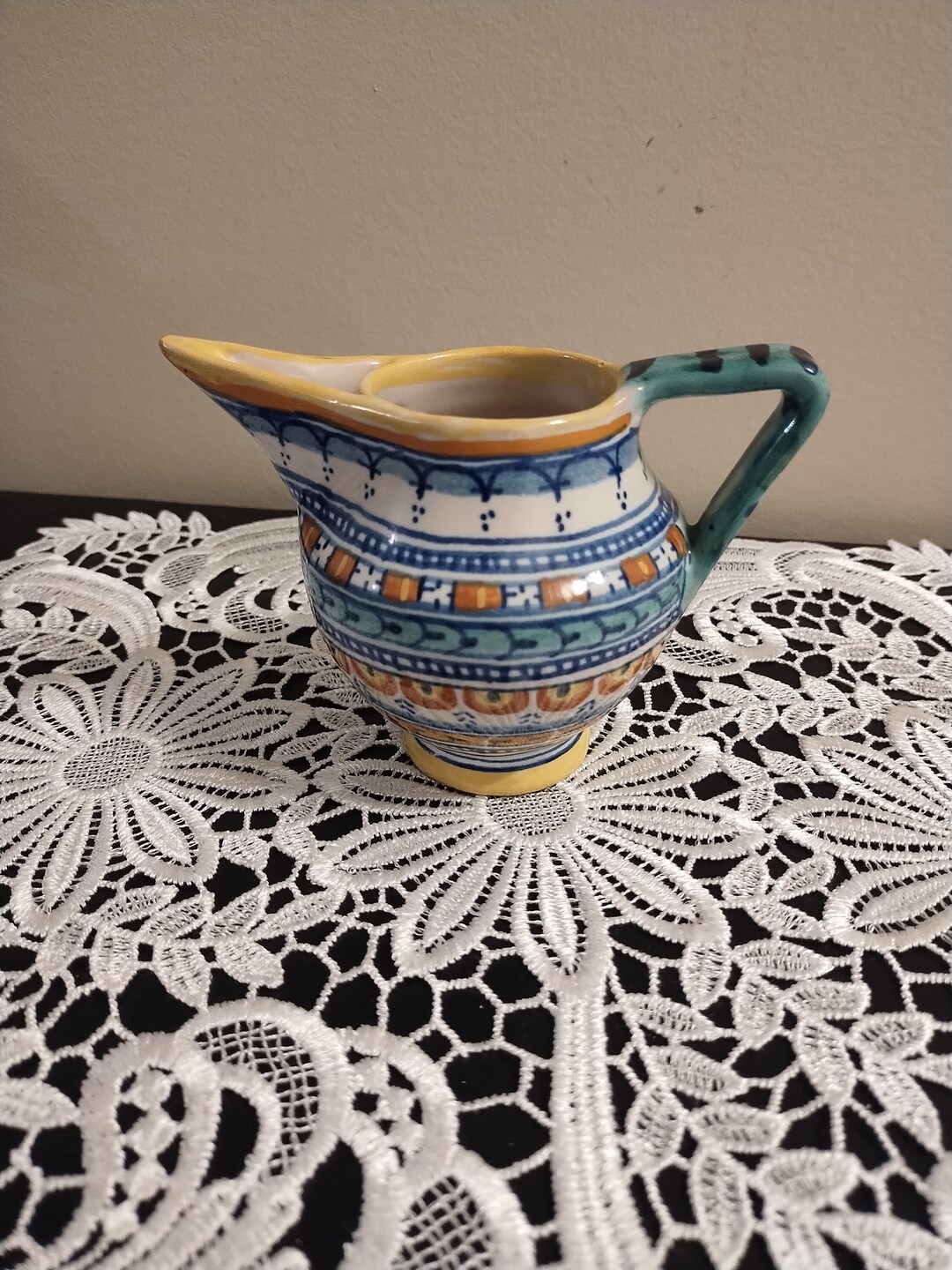 Small Vintage Deruta Pitcher From Italy - Etsy
