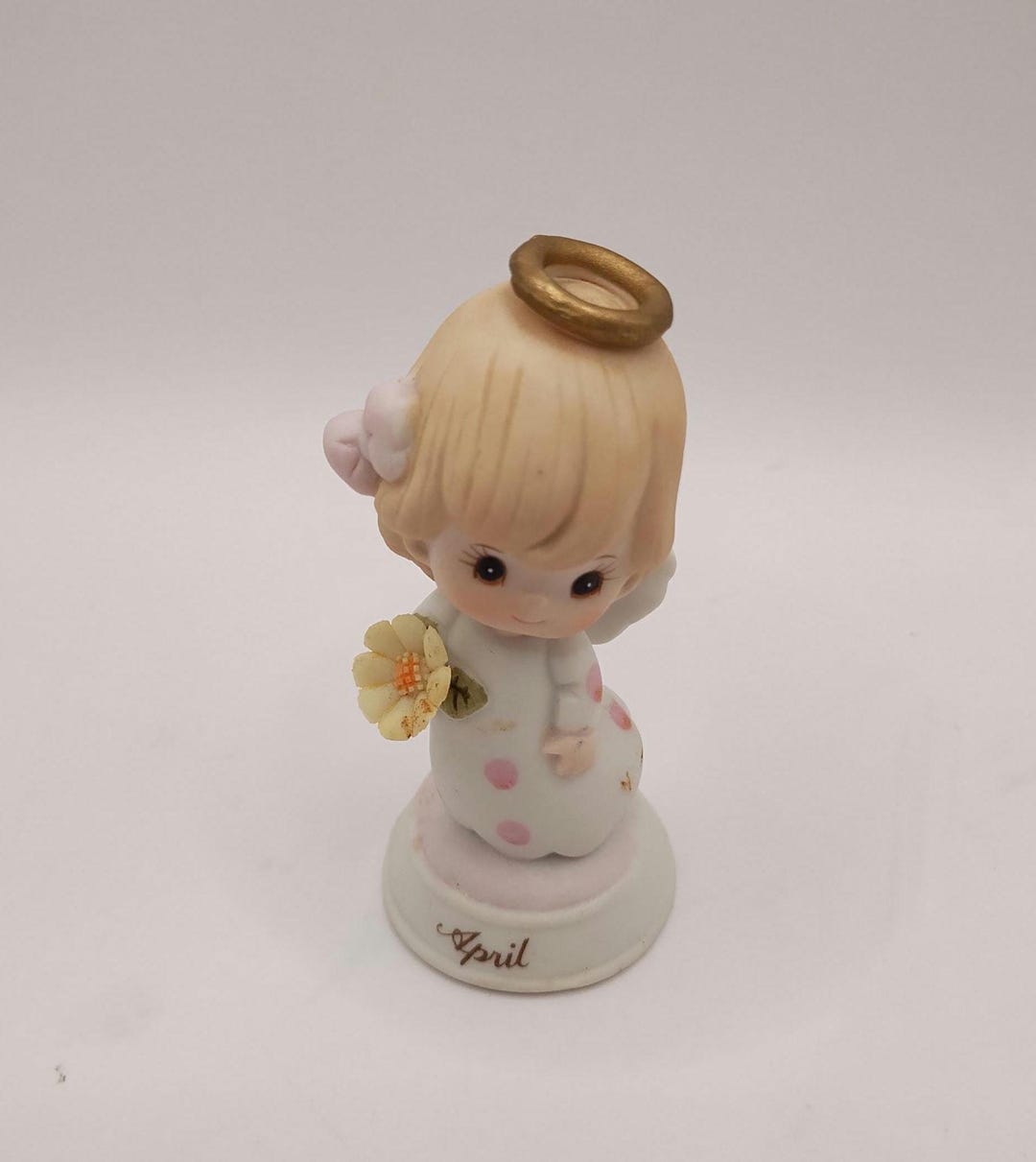 Vintage Lefton April Birthday Angel - 1983 - Etsy