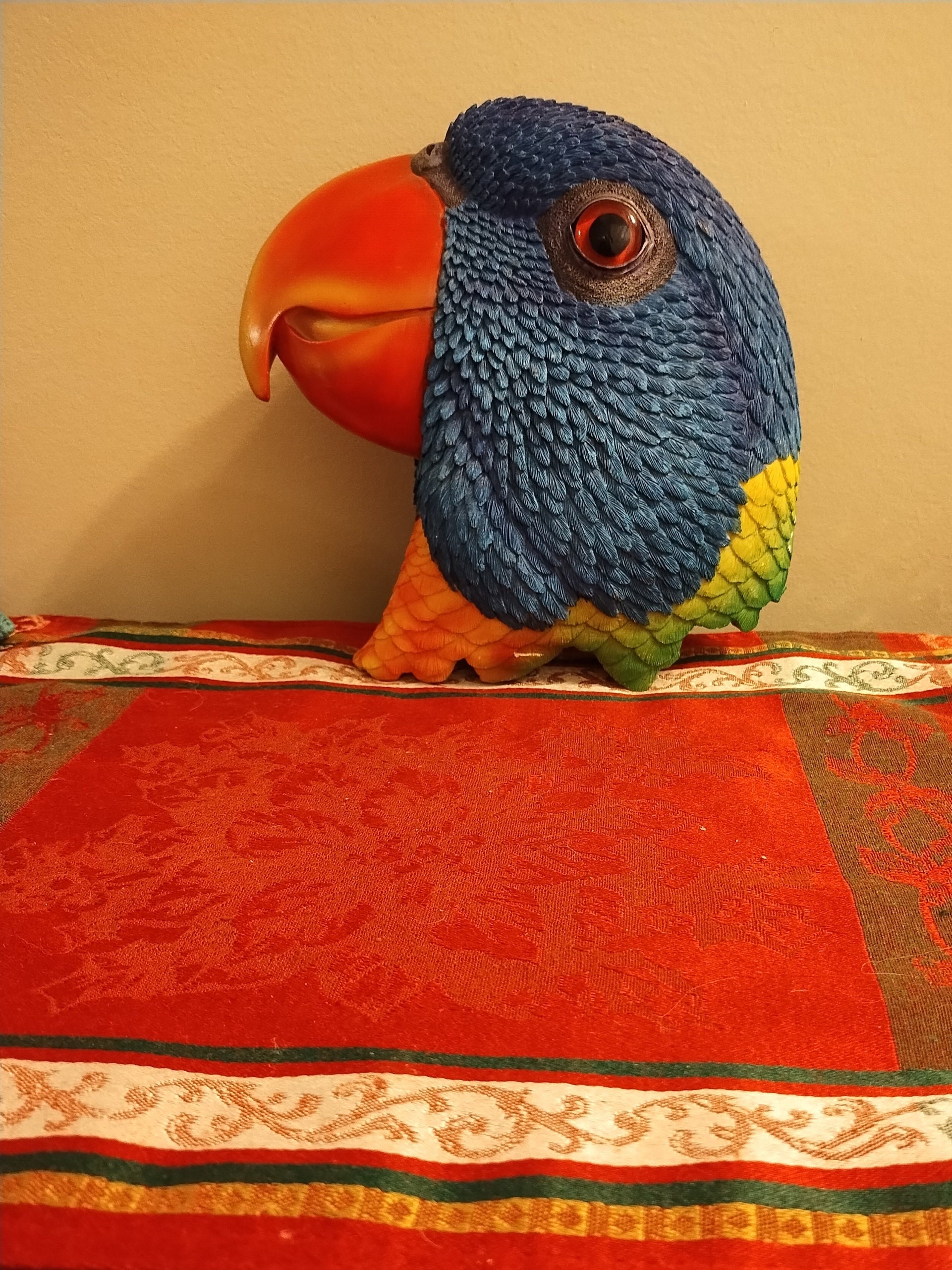 Vintage Realistic Parrot Head Wall Plaque - Etsy