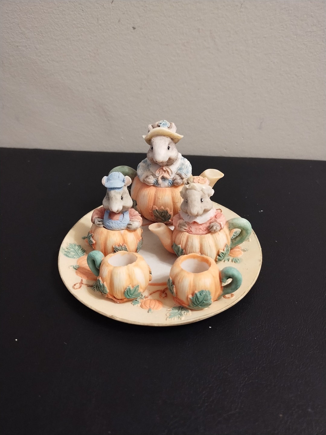 9 Pc Miniature Mice Tea Party - Etsy