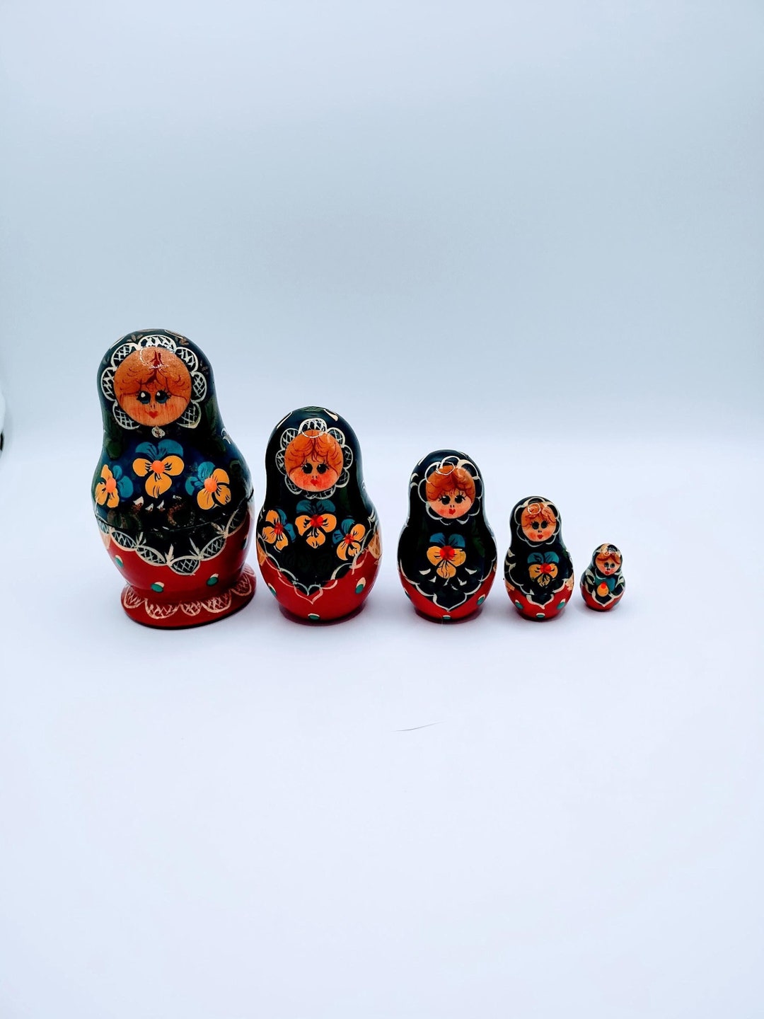 Set of 5 Small Russian Nesting Dolls - Etsy