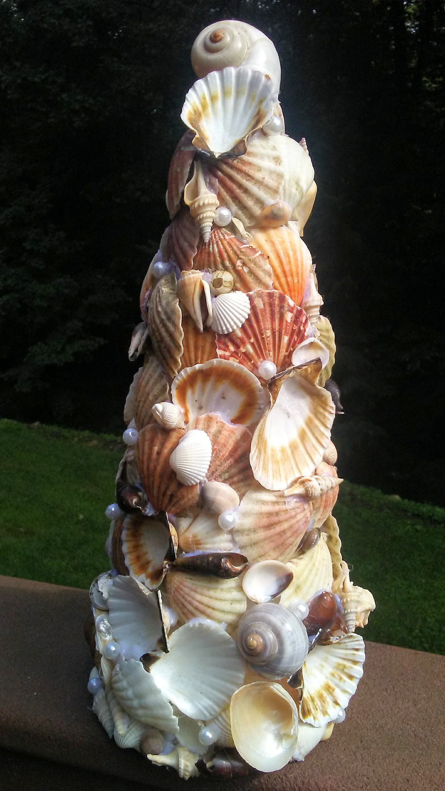 13.5 Seashell Holidaytabletop Tree - Etsy