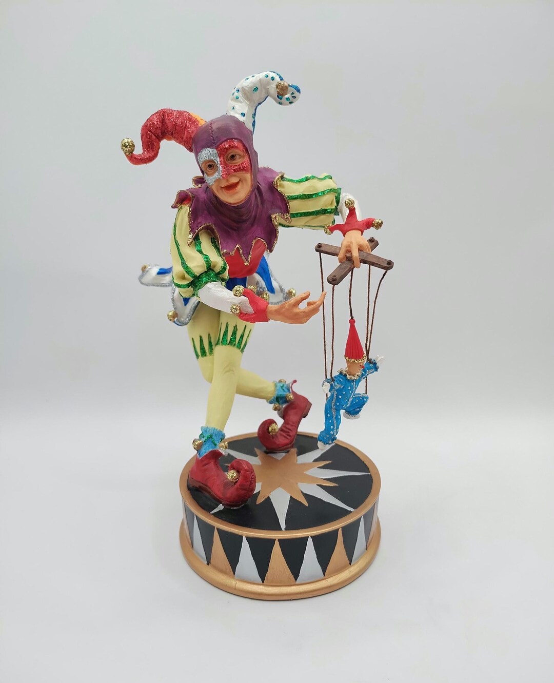 Beautiful Summit Collection Jester With Marionette Figurine - Vintage ...