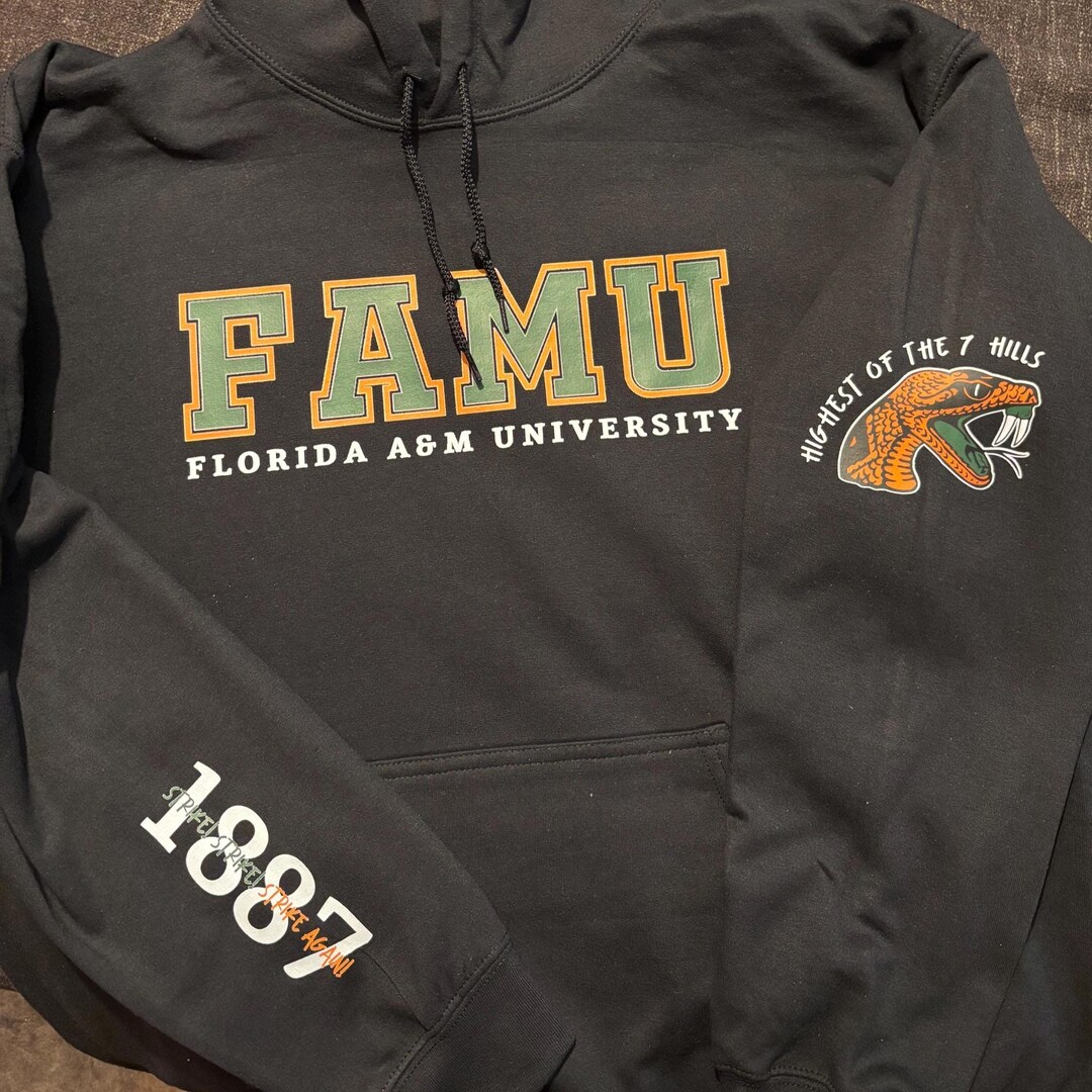 FAMU Rattler Hoodie | HBCU Apparel | Unisex College Sweatshirt - Etsy