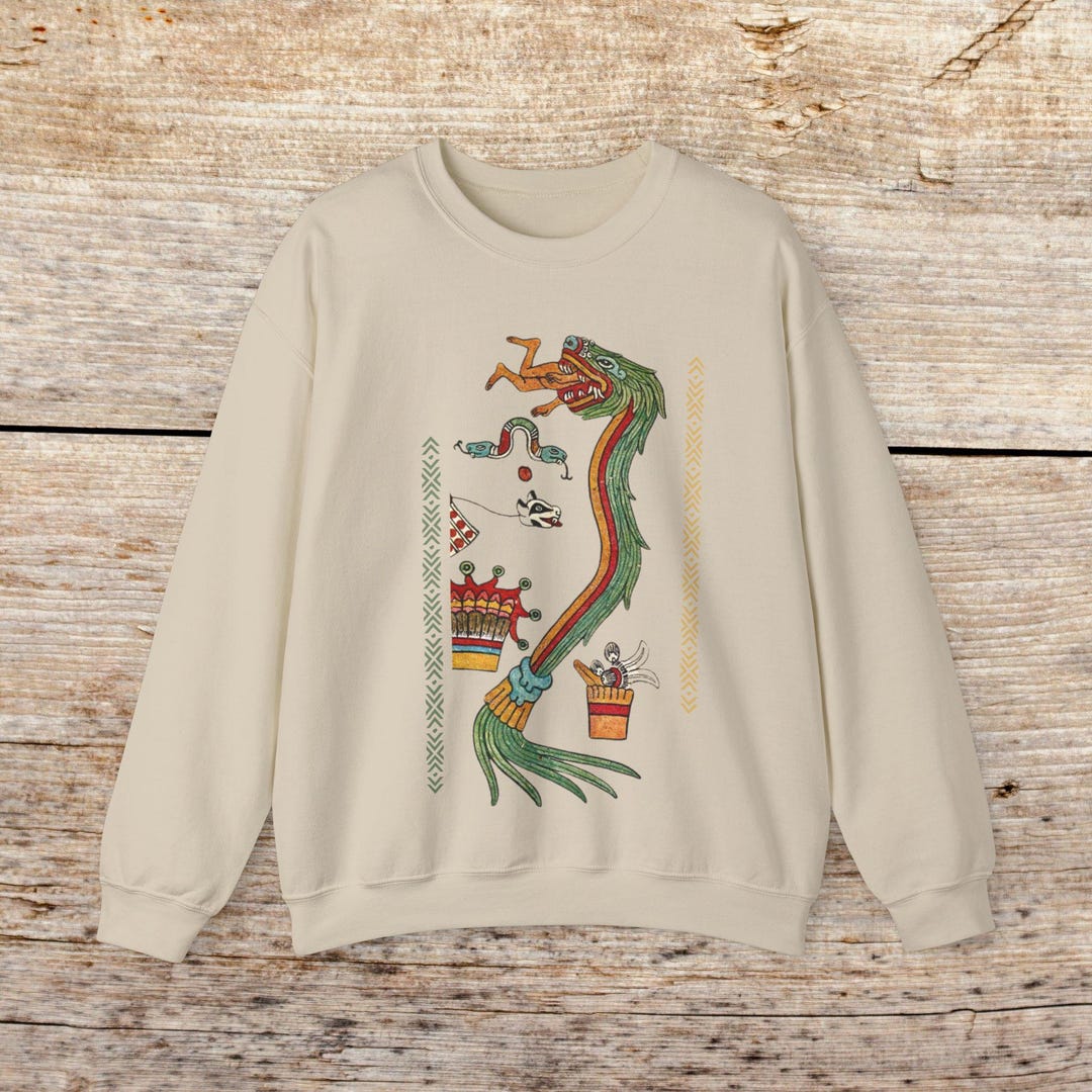 Quetzalcoatl Men's Sweatshirt Aztec God Mythology History Gifts for Him ...
