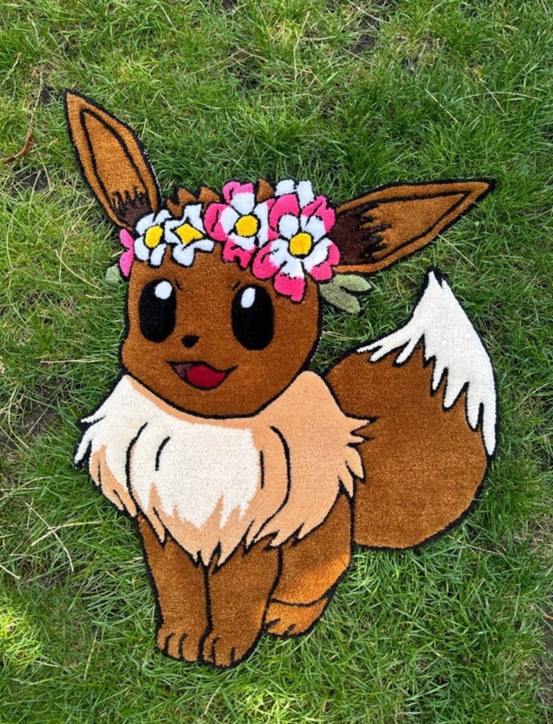 Custom Eevee Rug, Kids Room, Anime, Cartoon - Etsy