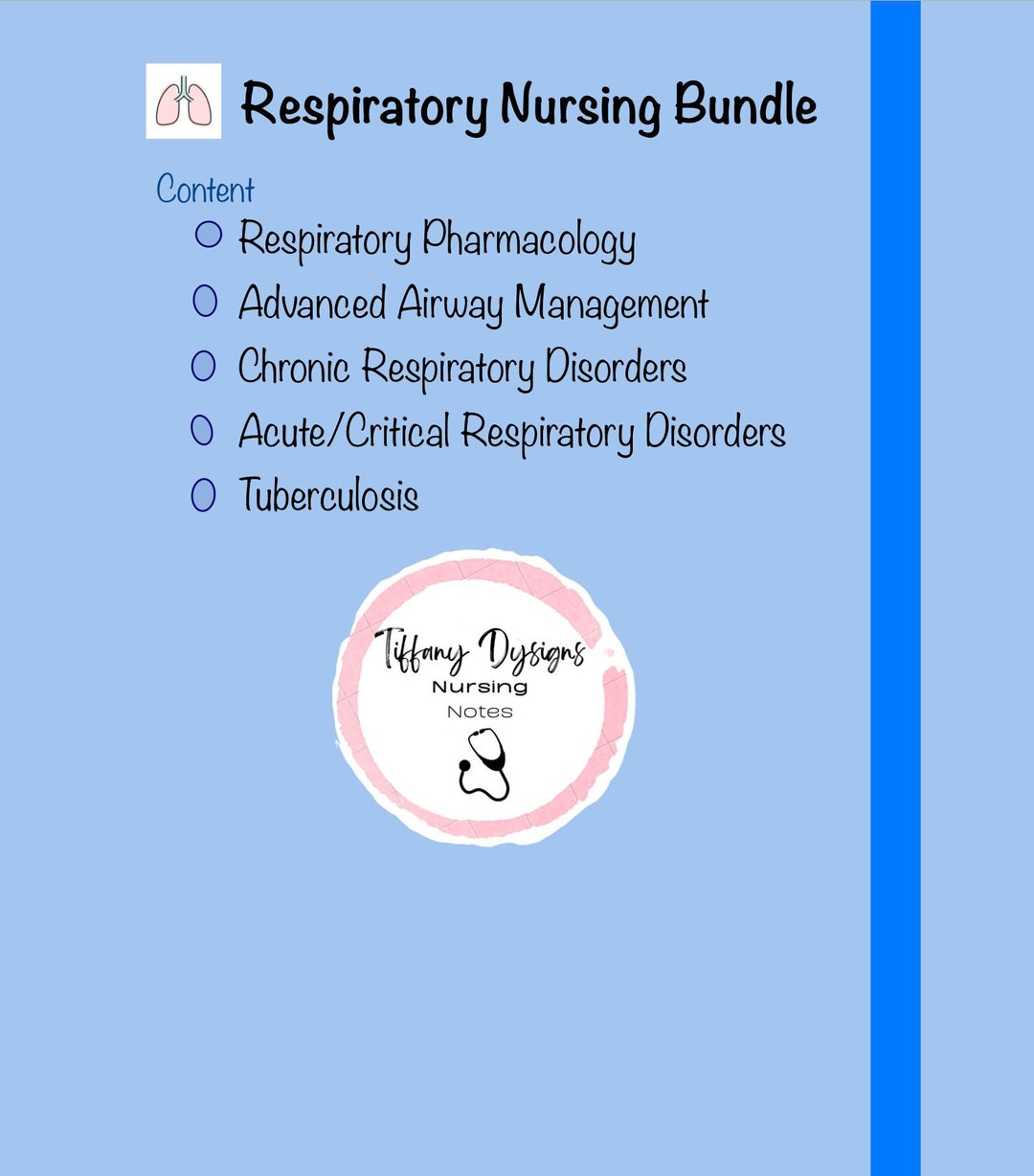 Respiratory Nursing Notes Bundle - Etsy