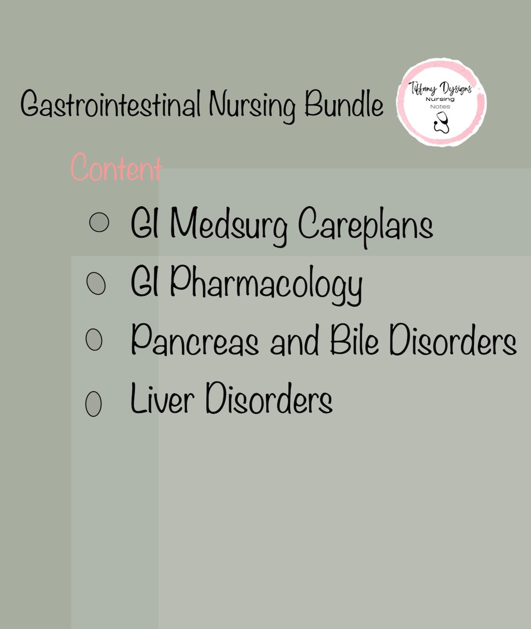 GI Nursing Note Bundle - Etsy