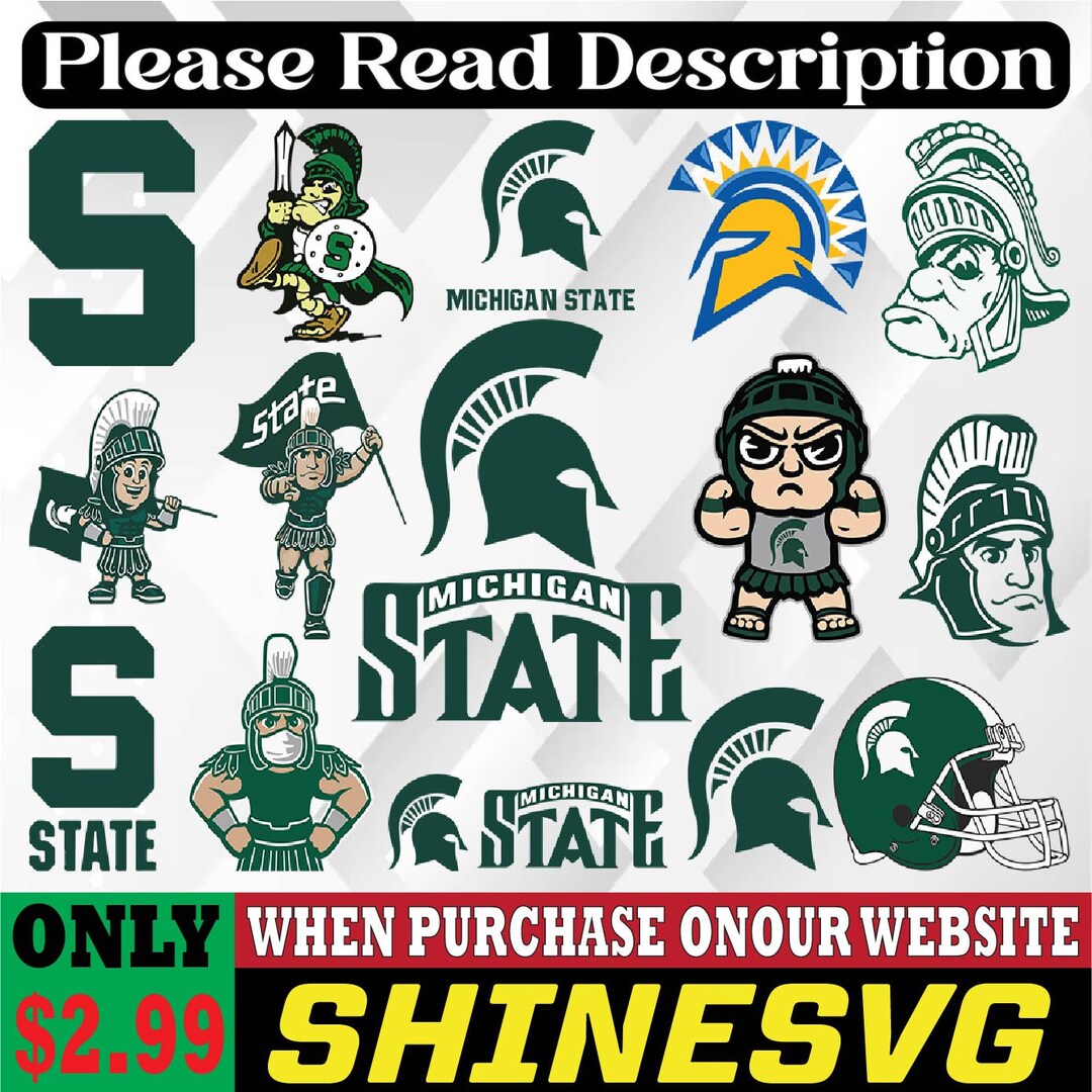 Michigan-state Football Team Svg Michigan-state Svg - Etsy