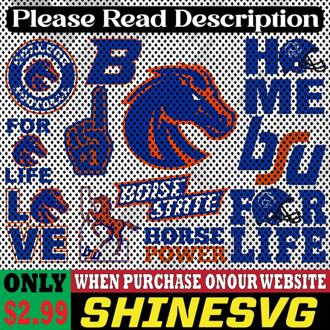 Boise-state-broncos SVG N C A A Svg Logo Svg N-F-L Svg - Etsy
