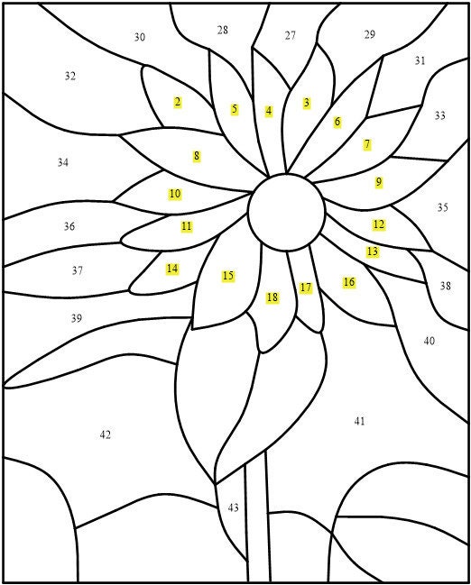 Sunflower Stained Glass Pattern - Etsy