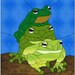 Frog Stack Stained Glass Pattern - Etsy