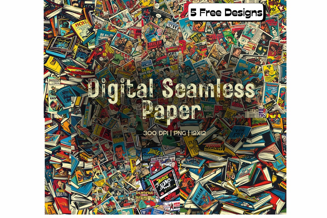 Comic Book Seamless Digital Paper | Perfect for Digital and Printable ...