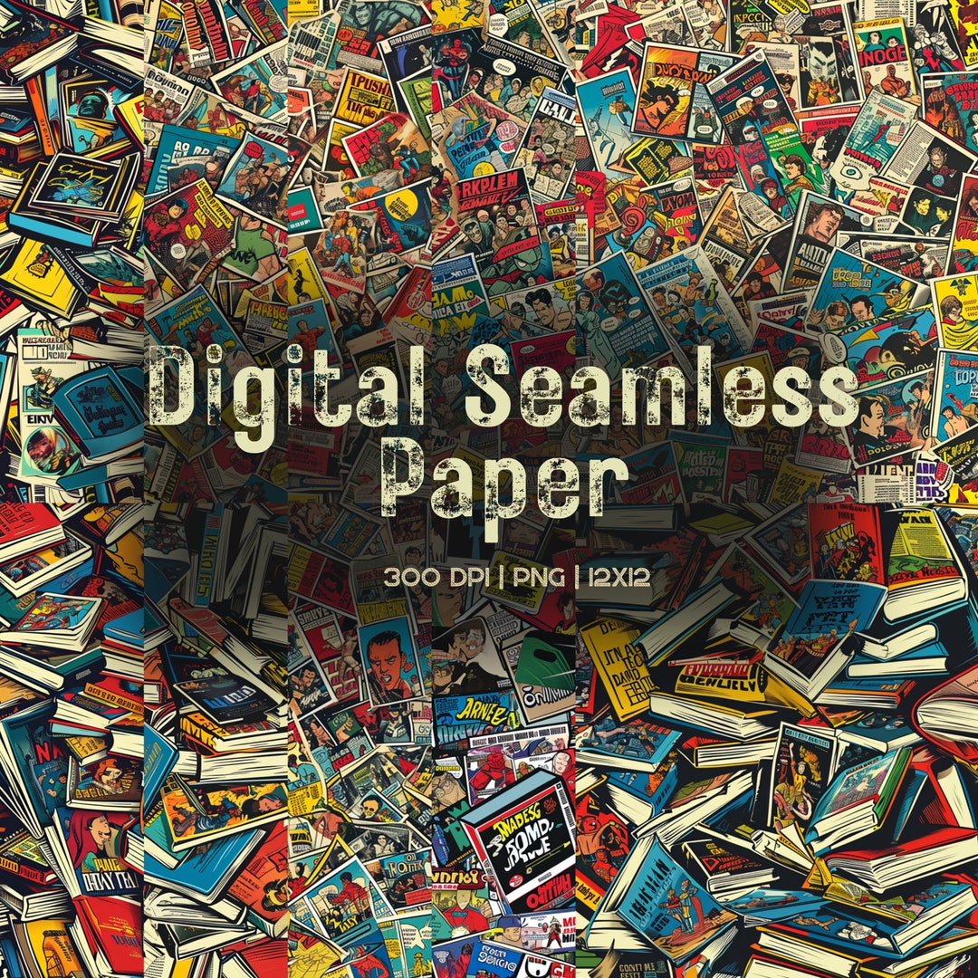 Comic Book Seamless Digital Paper Perfect for Digital and Printable ...