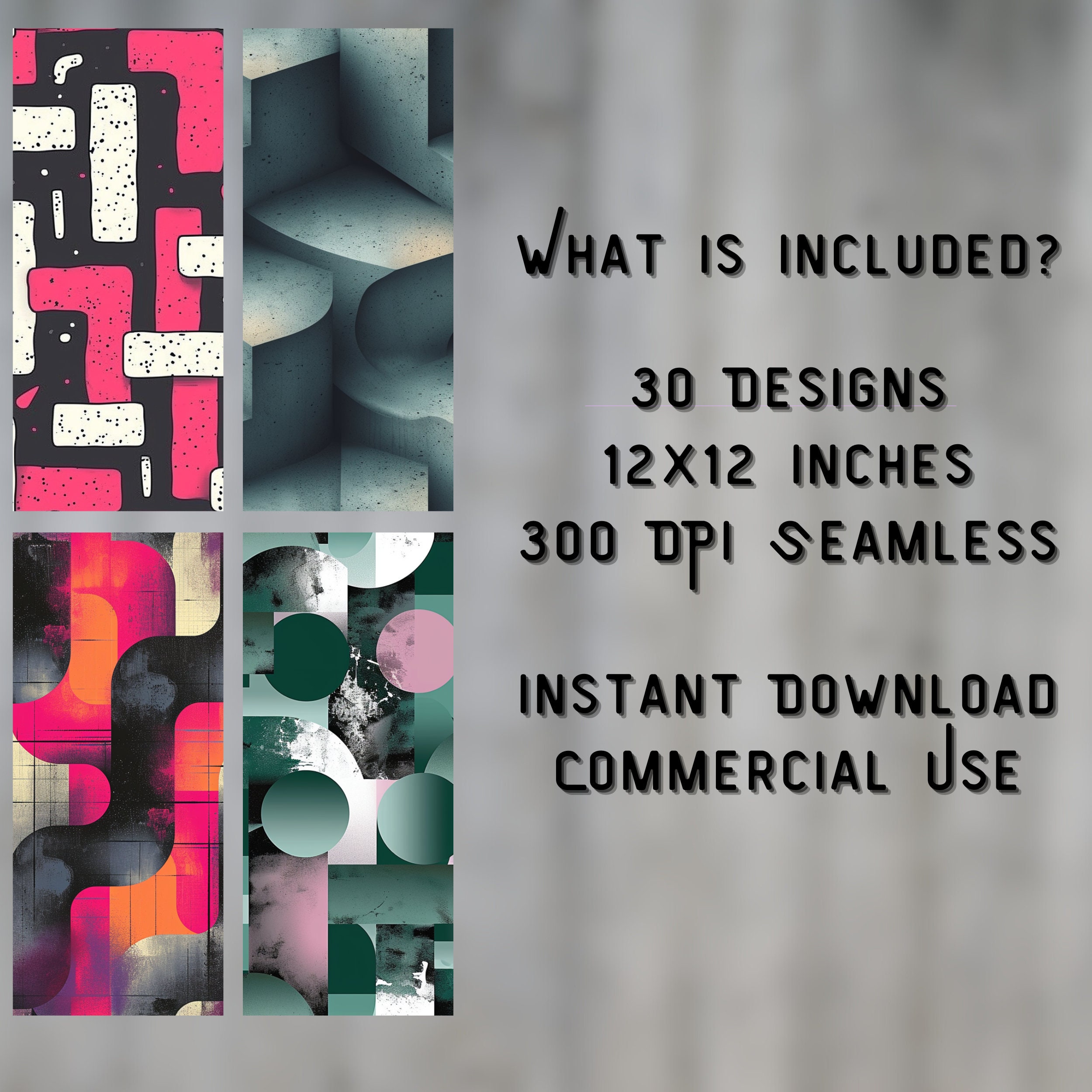 30 Brutalism Seamless Pattern Trendy File Paper | Perfect for Digital ...