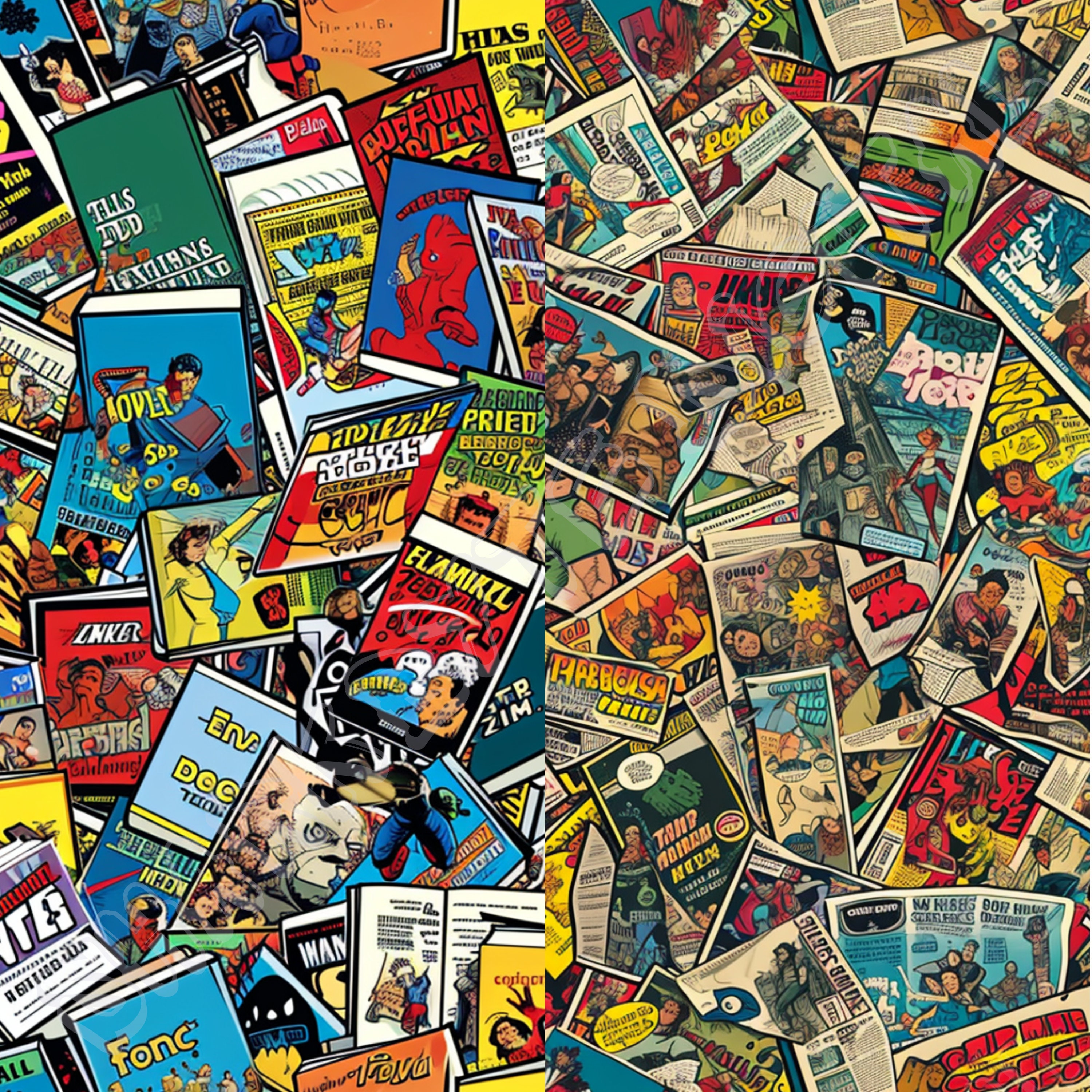 Comic Book Seamless Digital Paper | Perfect for Digital and Printable ...