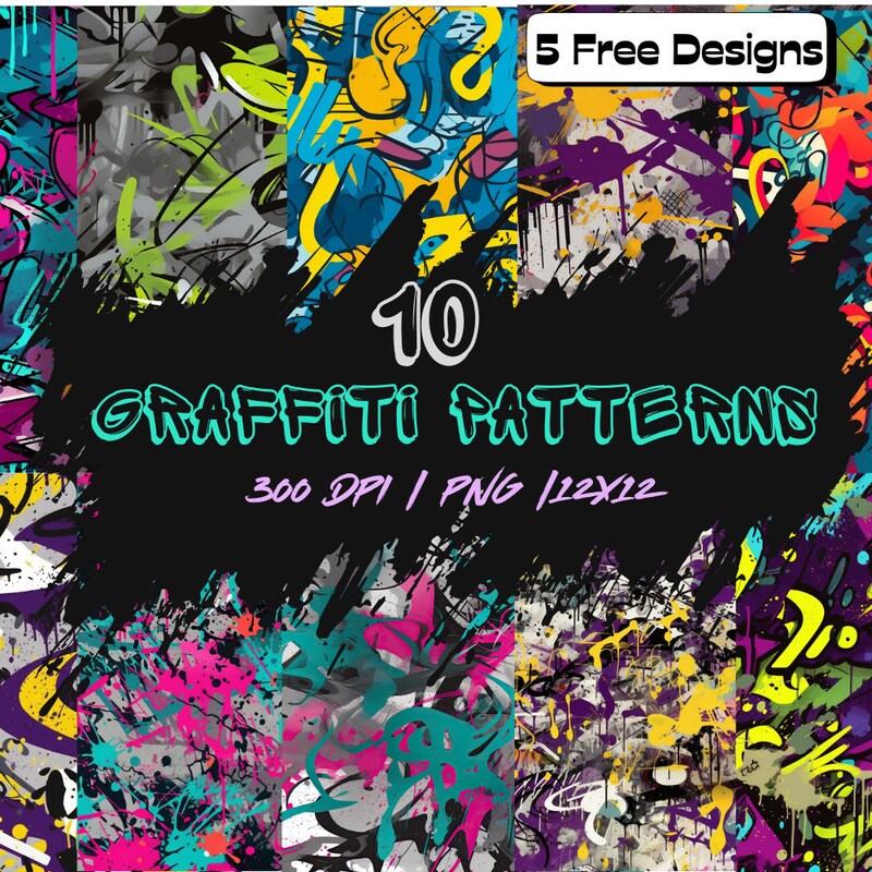 Graffiti Wallpaper - Etsy