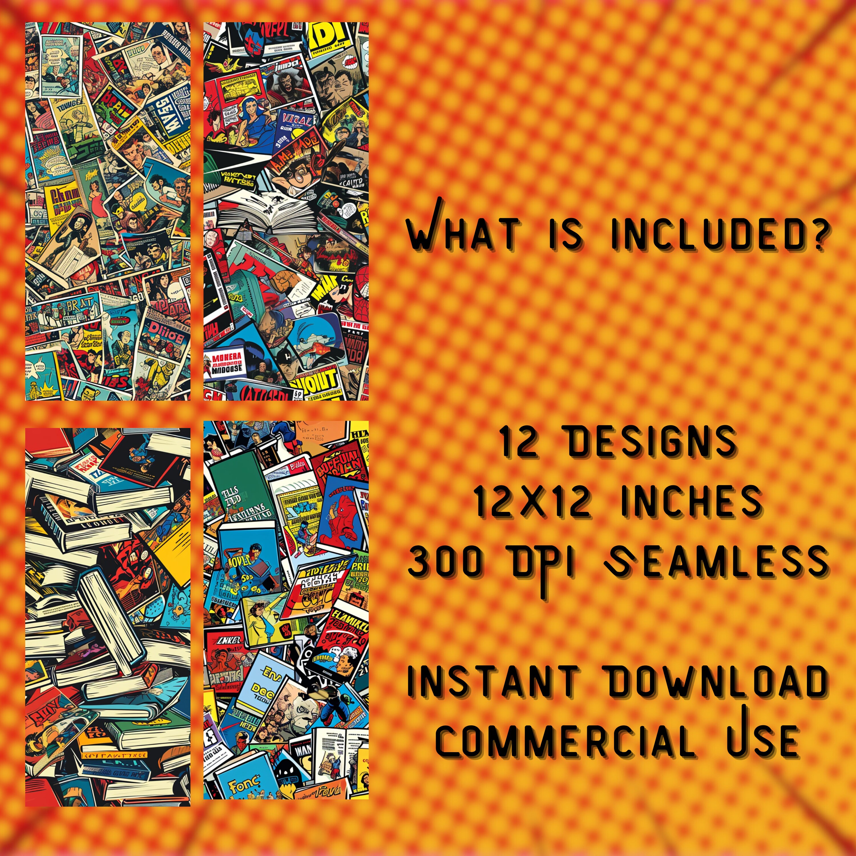 Comic Book Seamless Digital Paper | Perfect for Digital and Printable ...