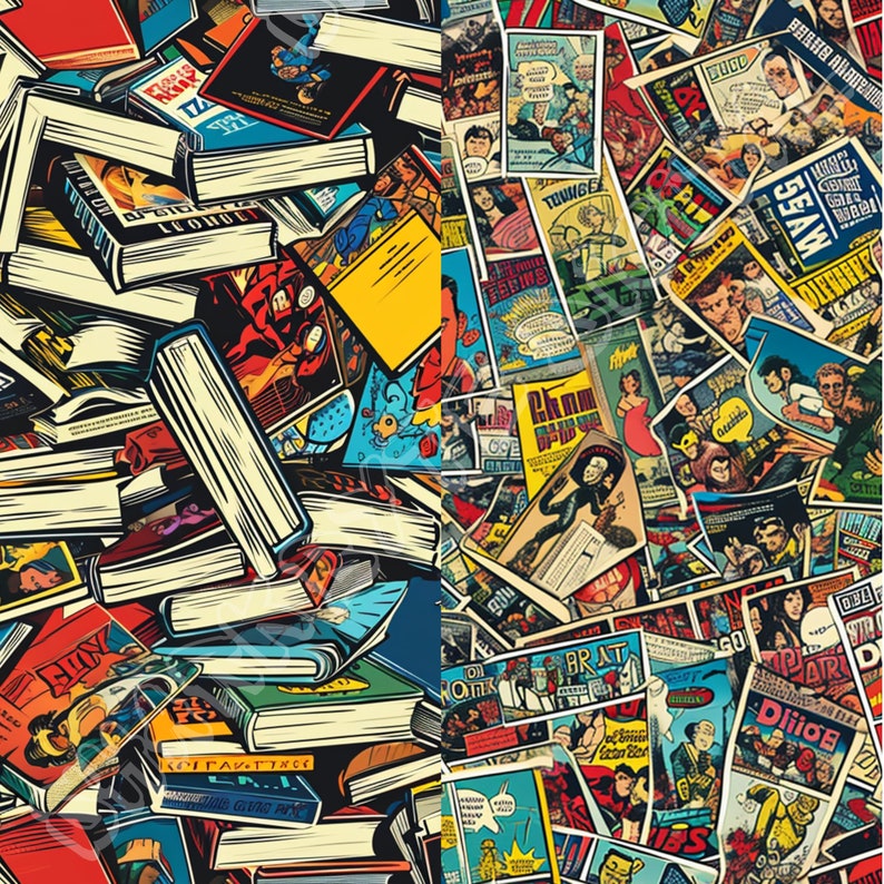 Comic Book Seamless Digital Paper | Perfect for Digital and Printable ...