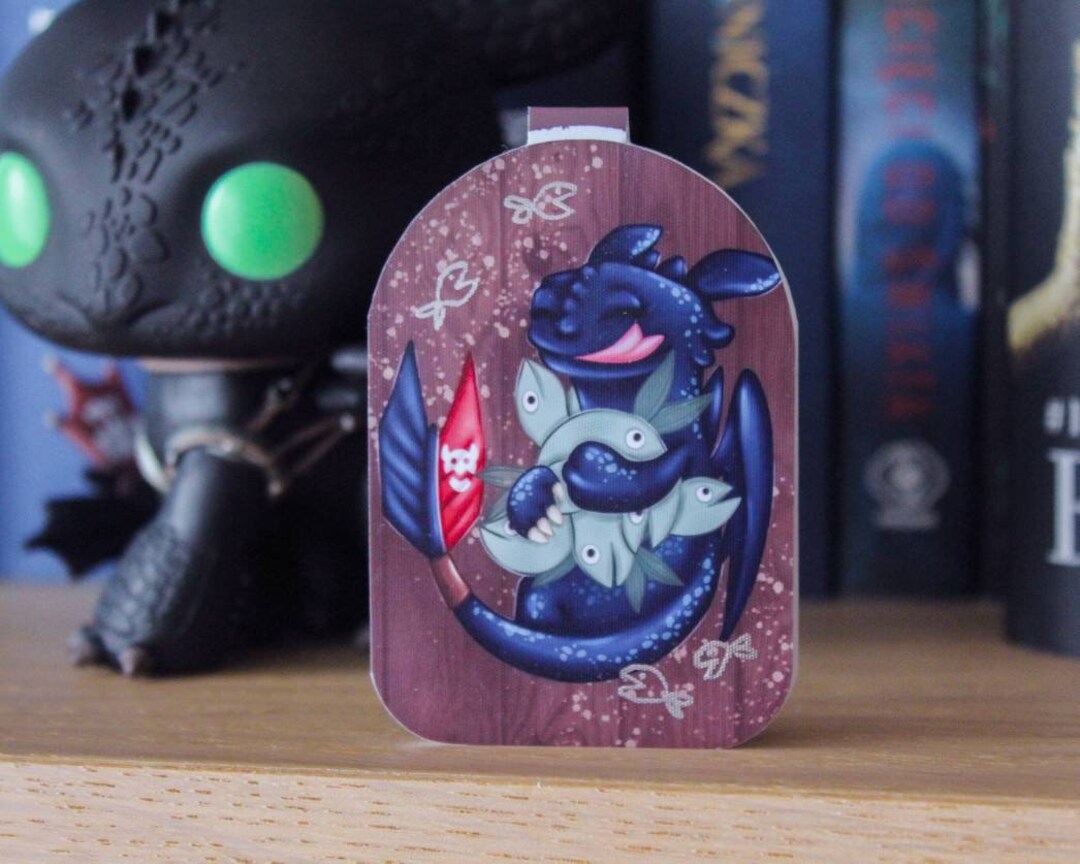 TOOTHLESS | How to Train Your Dragon | Magnetic Bookmark - Etsy