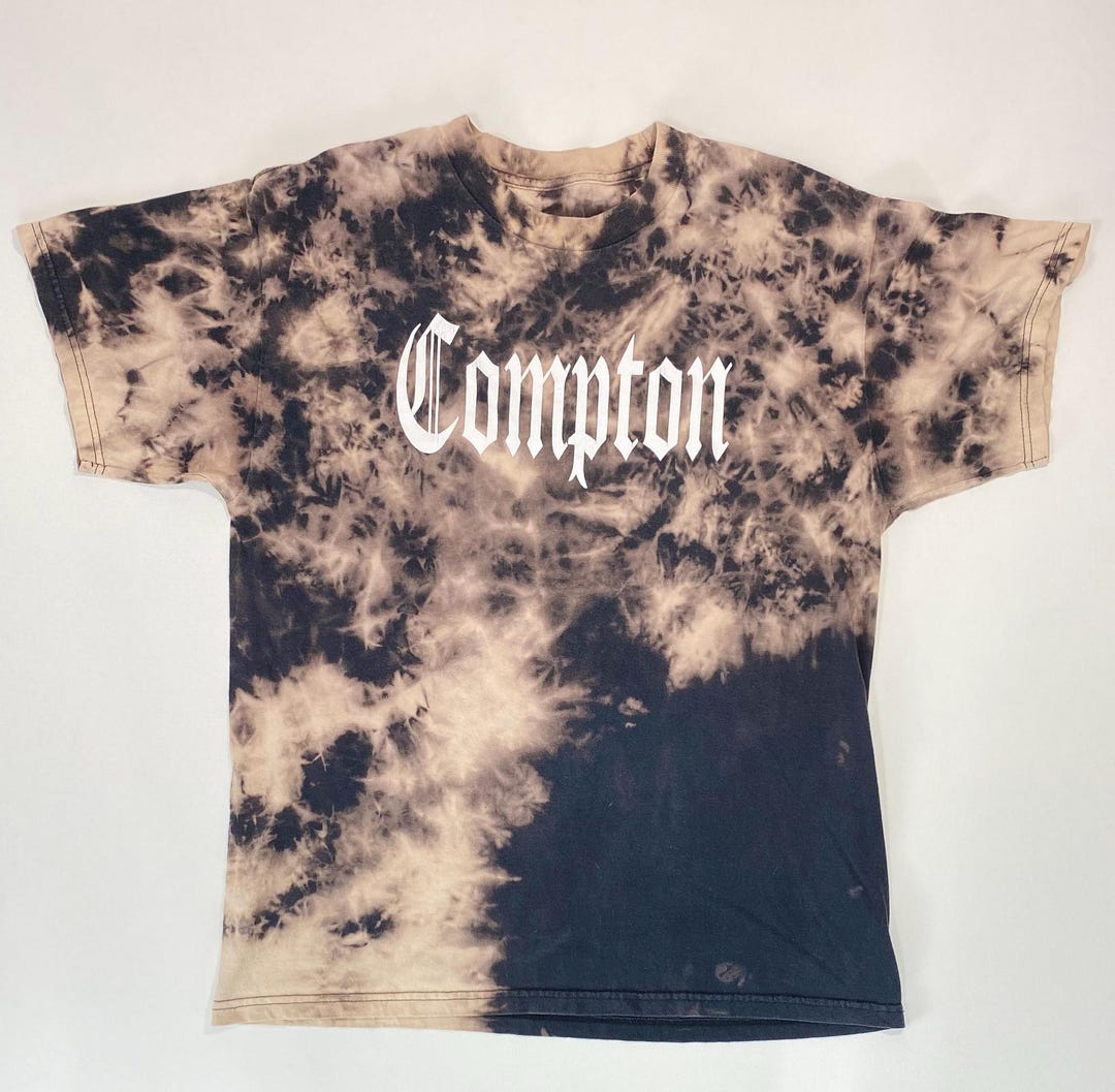 Compton LA CA Hip Hop 90s Rap Upcycled Graphic Tee T-shirt Tie Dye ...
