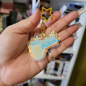 BL Reader Yaoi Smut Holo Iridescent Keychains Catboy, Toxic Romance - Etsy