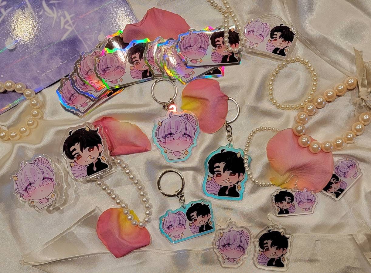 Pearl Boy Merch - Kang Dooshik & Jin Jooha Earrings Keychain Etc BL - Etsy
