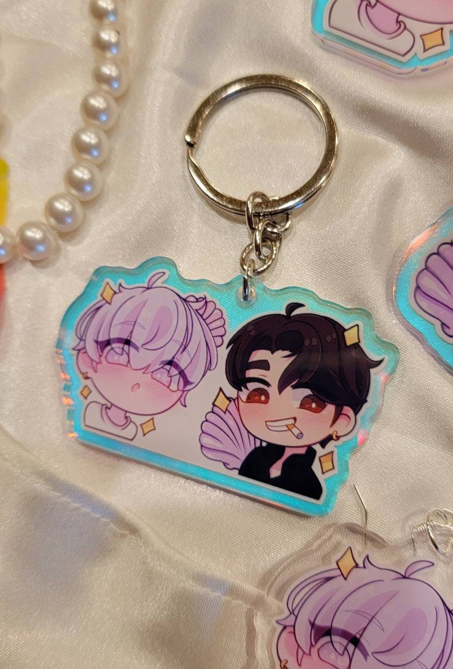 Pearl Boy Merch - Kang Dooshik & Jin Jooha Earrings Keychain Etc BL - Etsy
