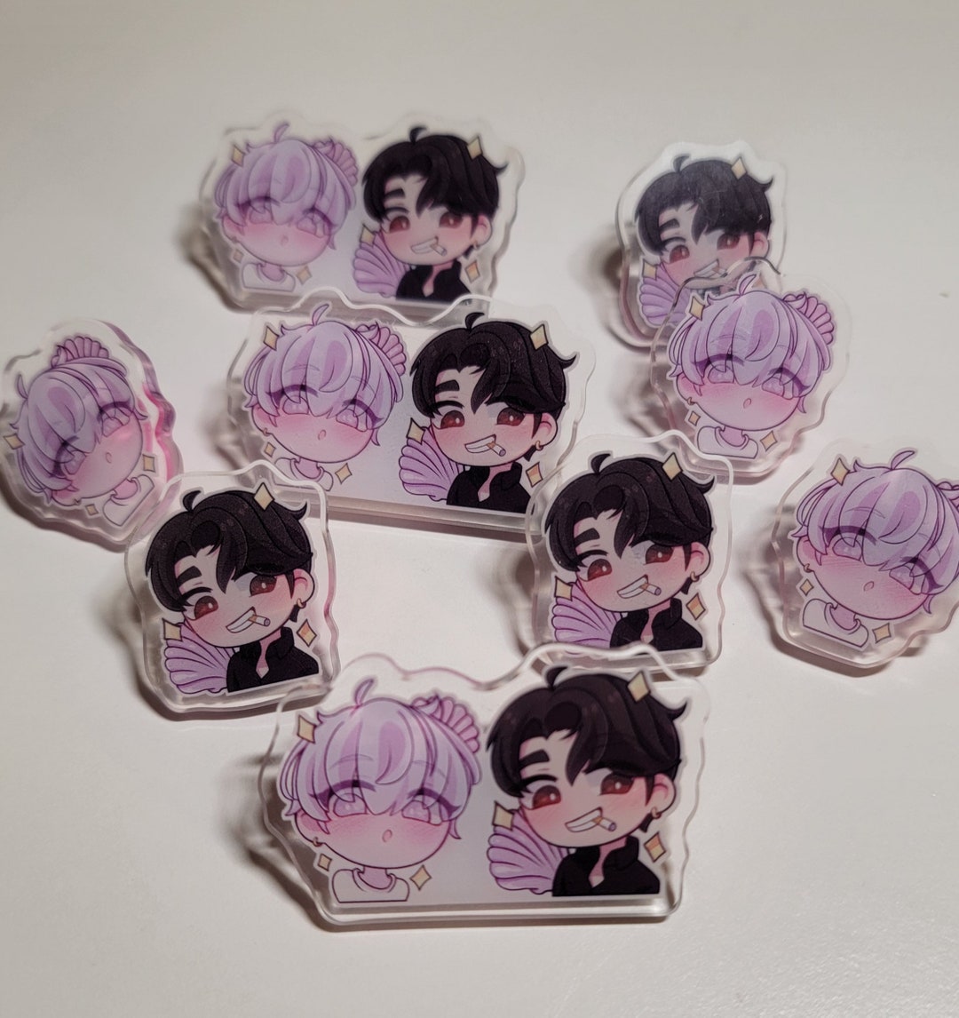Pearl Boy Jooha & Dooshik Acrylic Pins - Etsy