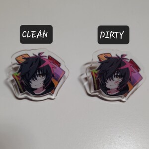 Slow Damage Character & Couple Acrylic Pins - Etsy