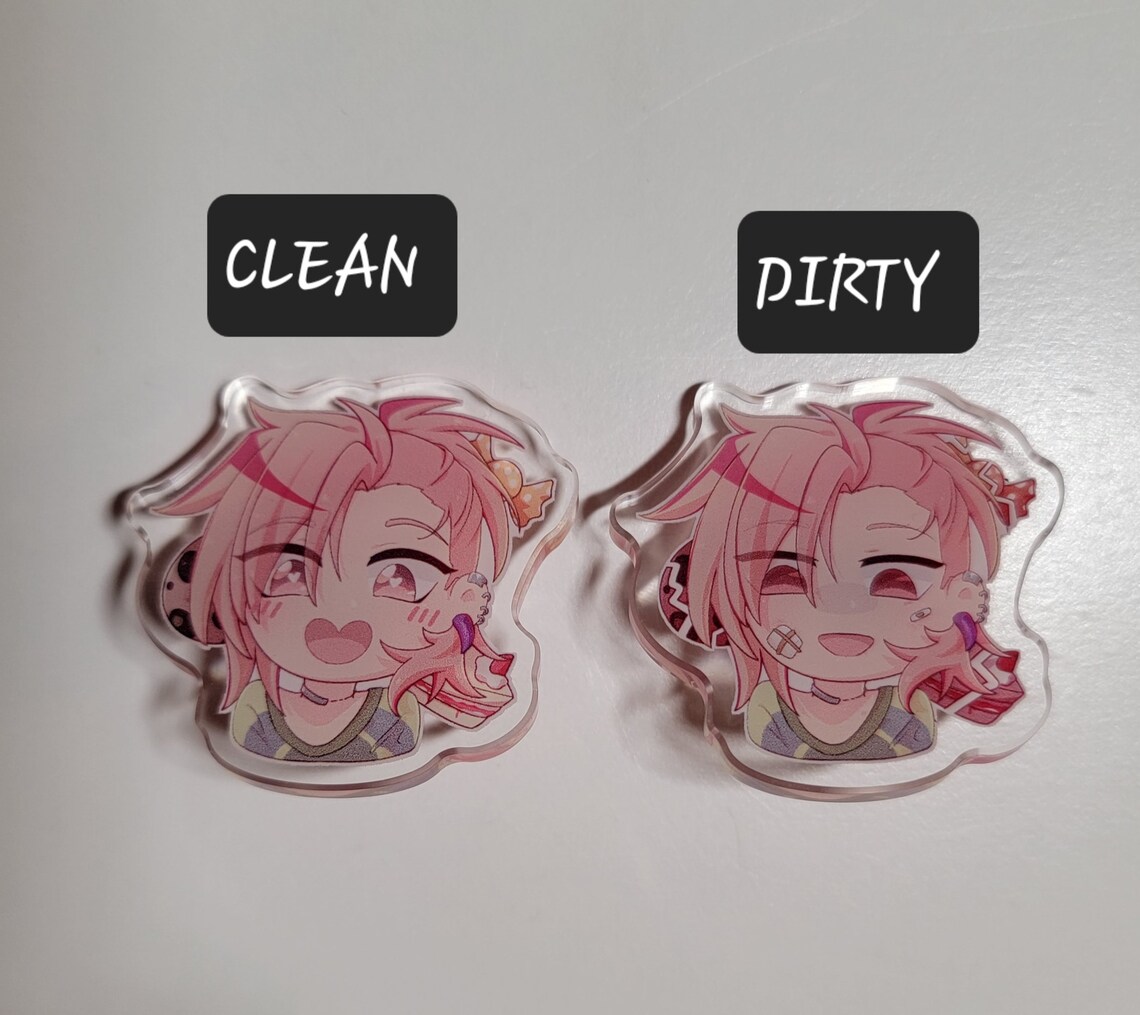Slow Damage Character & Couple Acrylic Pins - Etsy